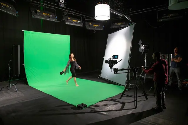 Manfrotto Chromakey Curtain 3 x 7m Green Stoff bakgrunn Chroma Key ...